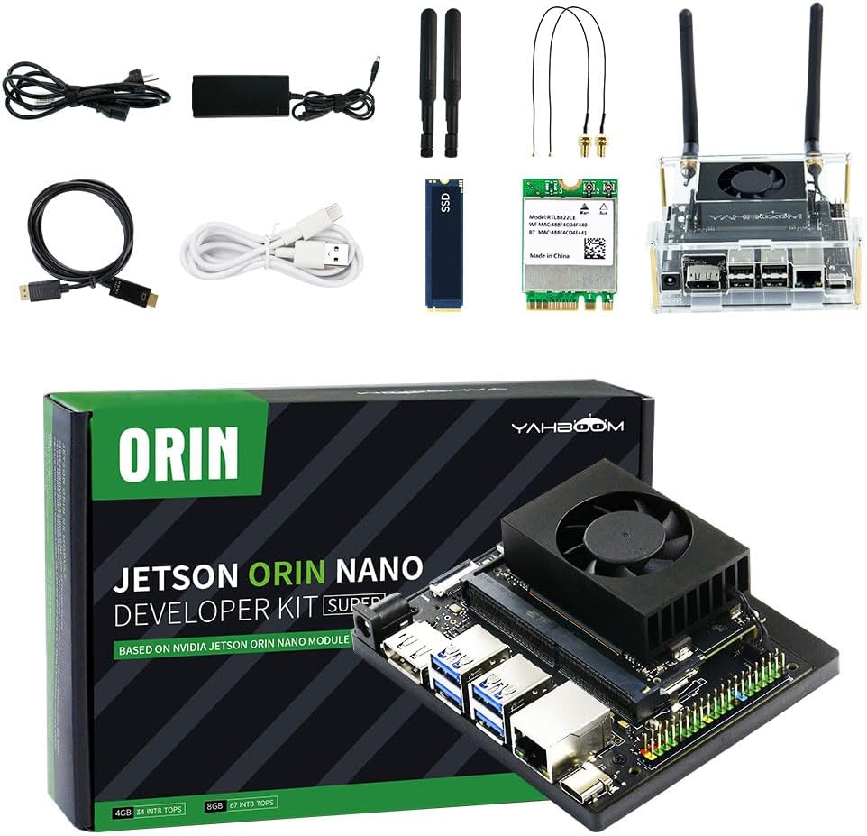 Yahboom Jetson Orin Nano 8GB SUB Developer Kit – 67 TOPS Edge AI Compu ...